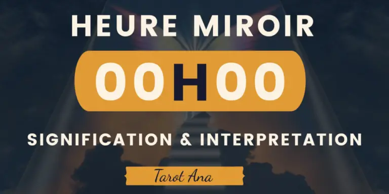Signification Heure Miroir 00h00 - Votre interprétation gratuite